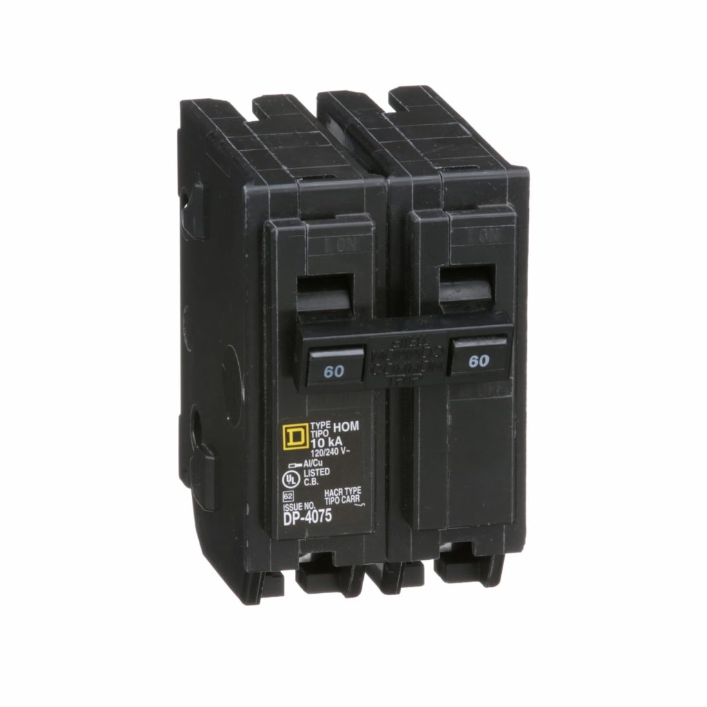 Interruptor enchufable Homeline-2P-60A-10kA-120/240Vac HOM260 – Tienda Eléctrica Virtual